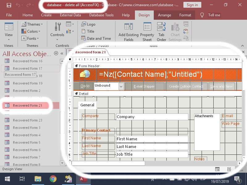 How To Recover Deleted Tables And Other Objects From An Ms Access Database Accdb Crash Help